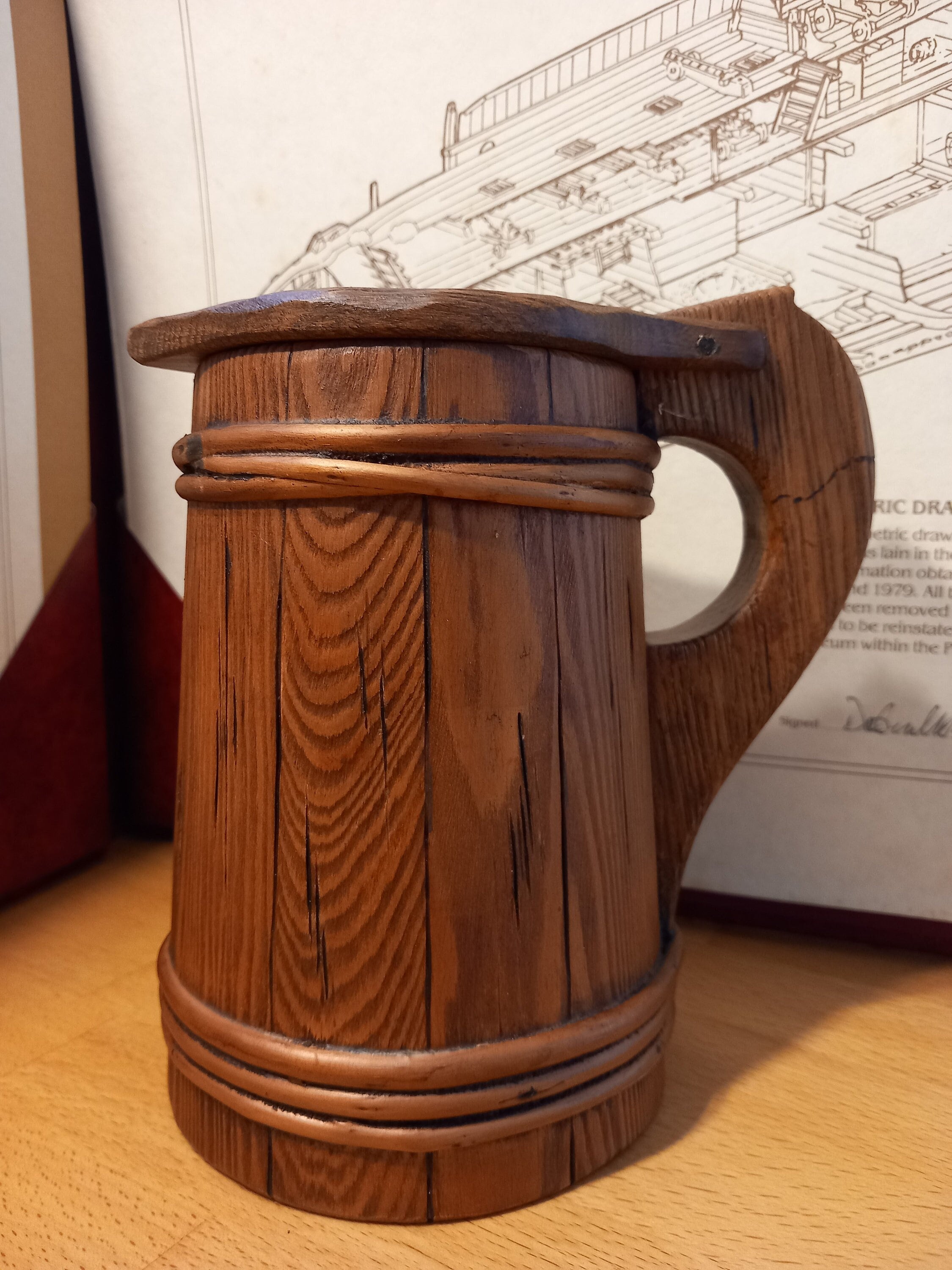 Mary Rose Wooden Tankard - Etsy UK