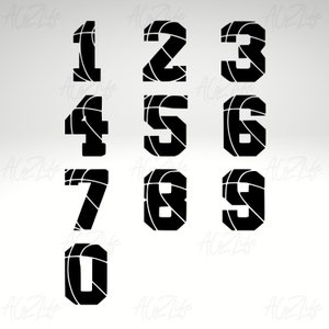 SVG File- Basketball Numbers Svg, Dxf, Png - Etsy