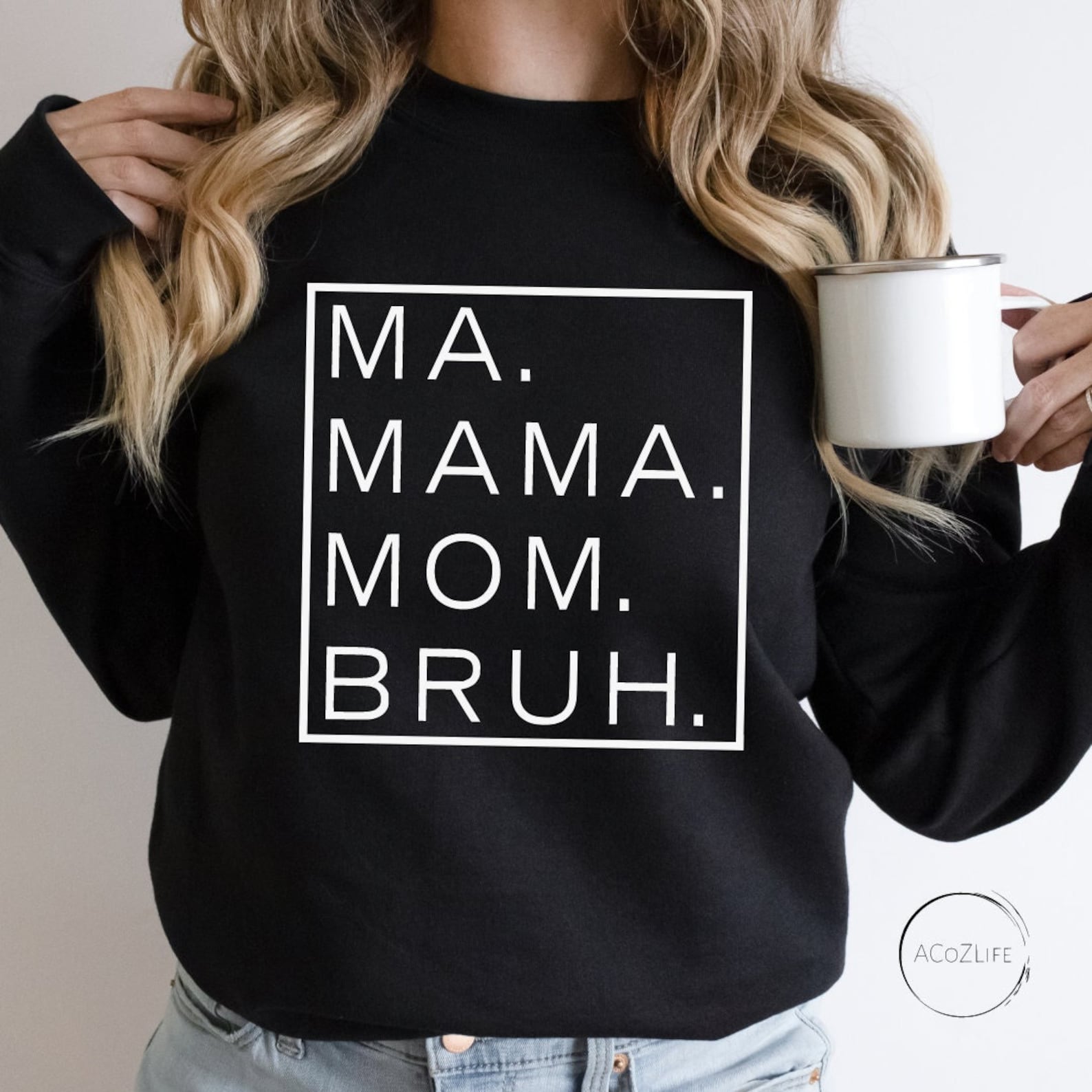 Ma Mama Mom Bruh Sweatshirt or Hoodie Funny Fall Mom Shirt - Etsy
