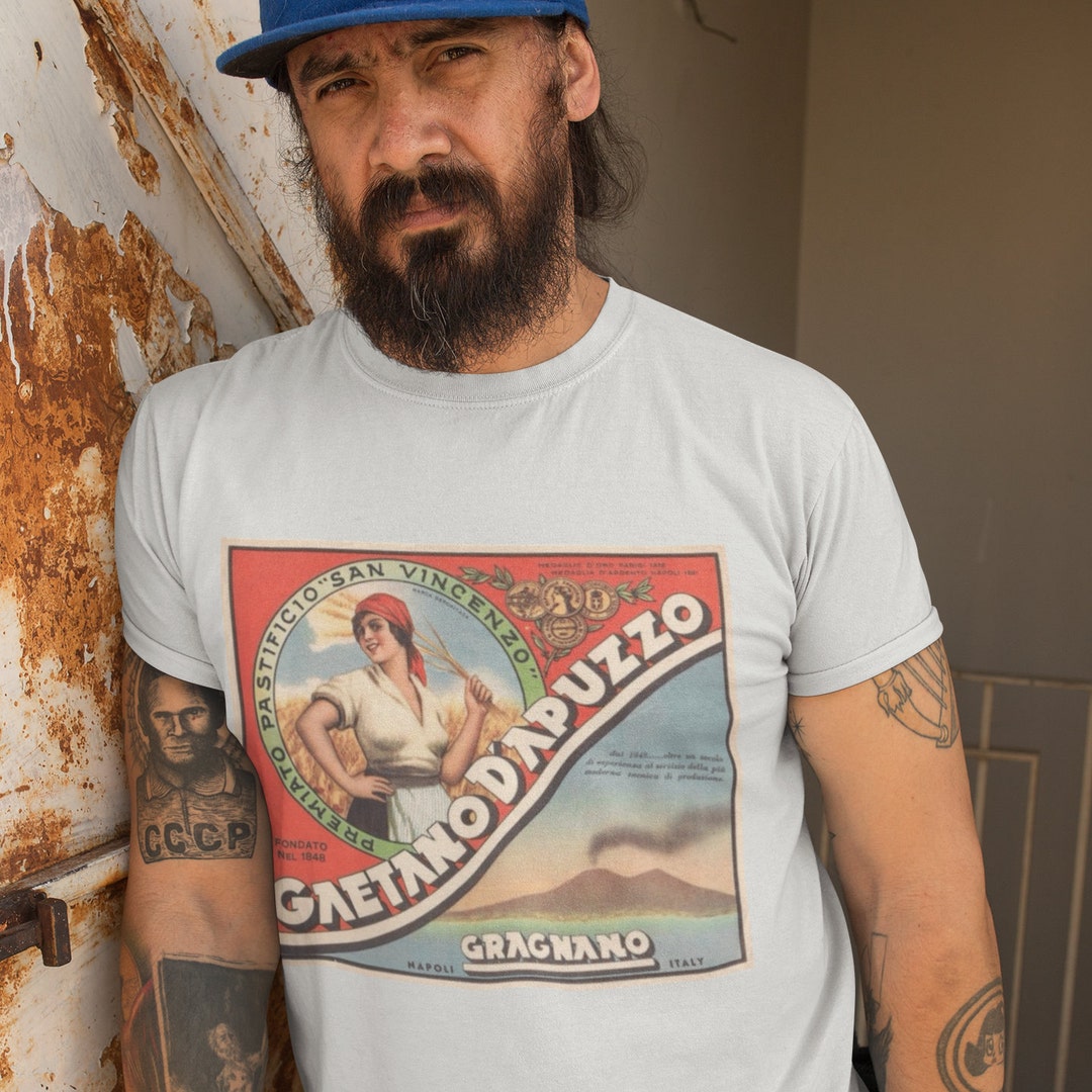 Pasta Shirt, Old Pasta Labels, Graphic Tee, I Love Pasta, Italian Lover ...