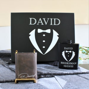 Bridesman Gift Set/man of Honor Gift/bridesman Proposal Gift - Etsy