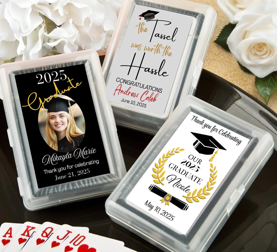 Graduation Favors/playing Cards Graduation Favors/personalized Graduate ...