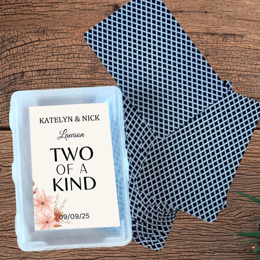 Playing Cards Wedding Favors/customized Playing Card Labels and Case ...