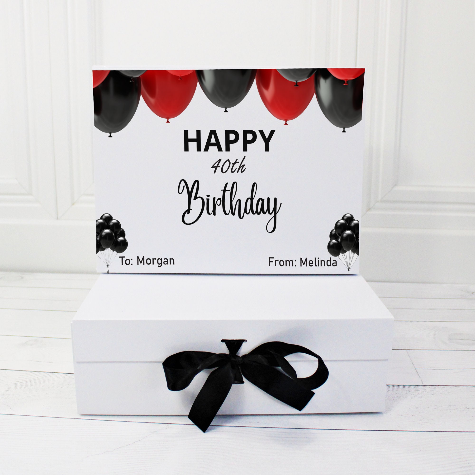 Happy 40th Birthday Gift Box Happy Birthday Gift Box for Her Happy ...