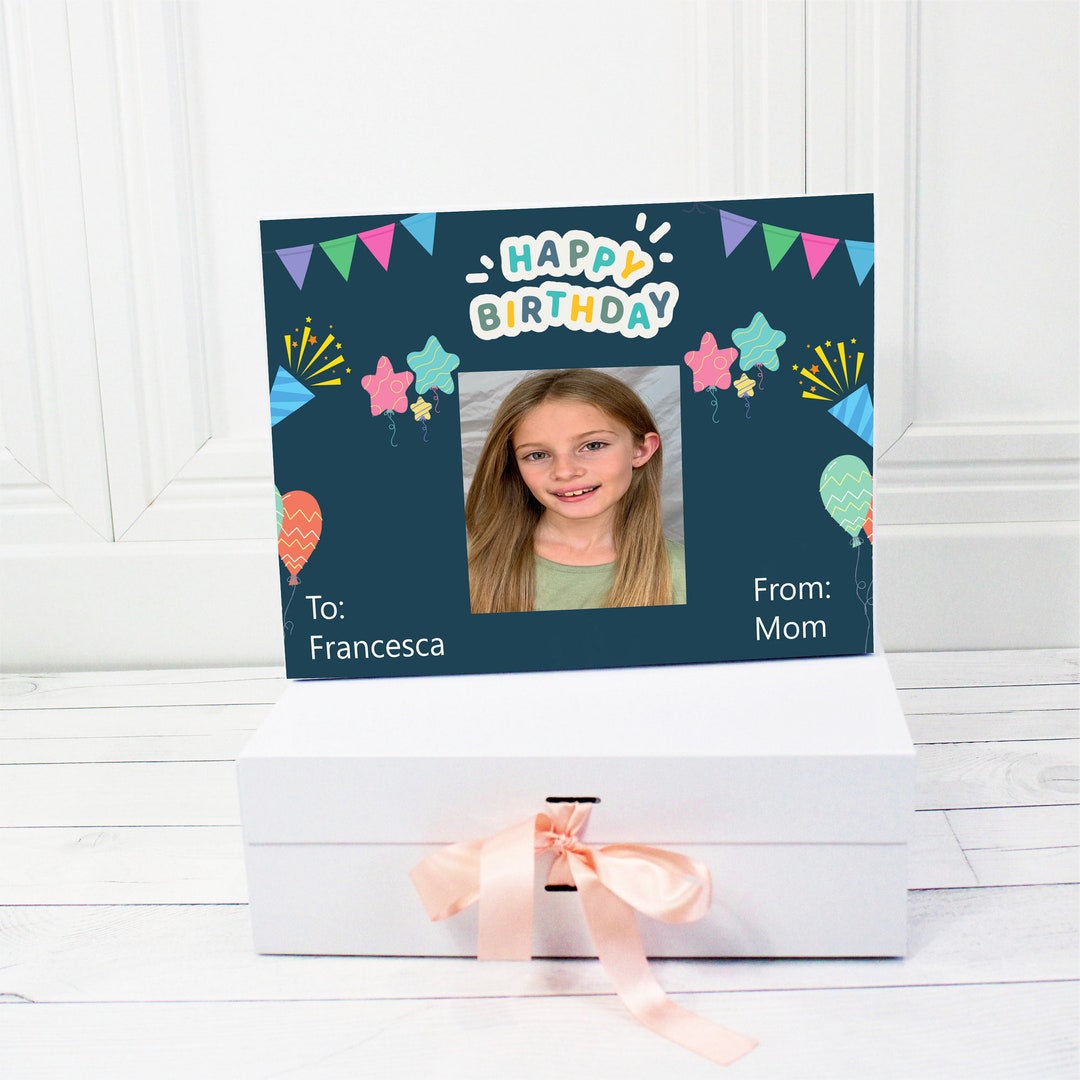 Happy Birthday Photo Gift Box Custom Birthday Gift Box Birthday Gift ...