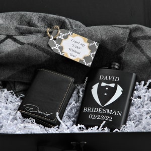 Bridesman Gift Set/man of Honor Gift/bridesman Proposal Gift - Etsy