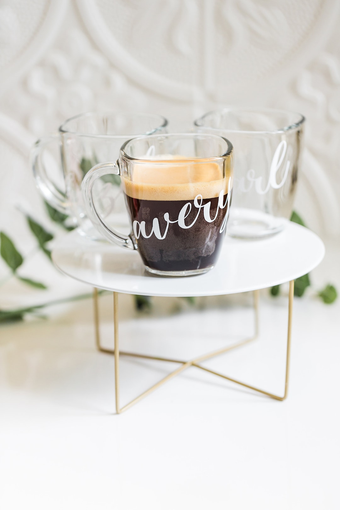 Personalized Coffee Glass - Etsy