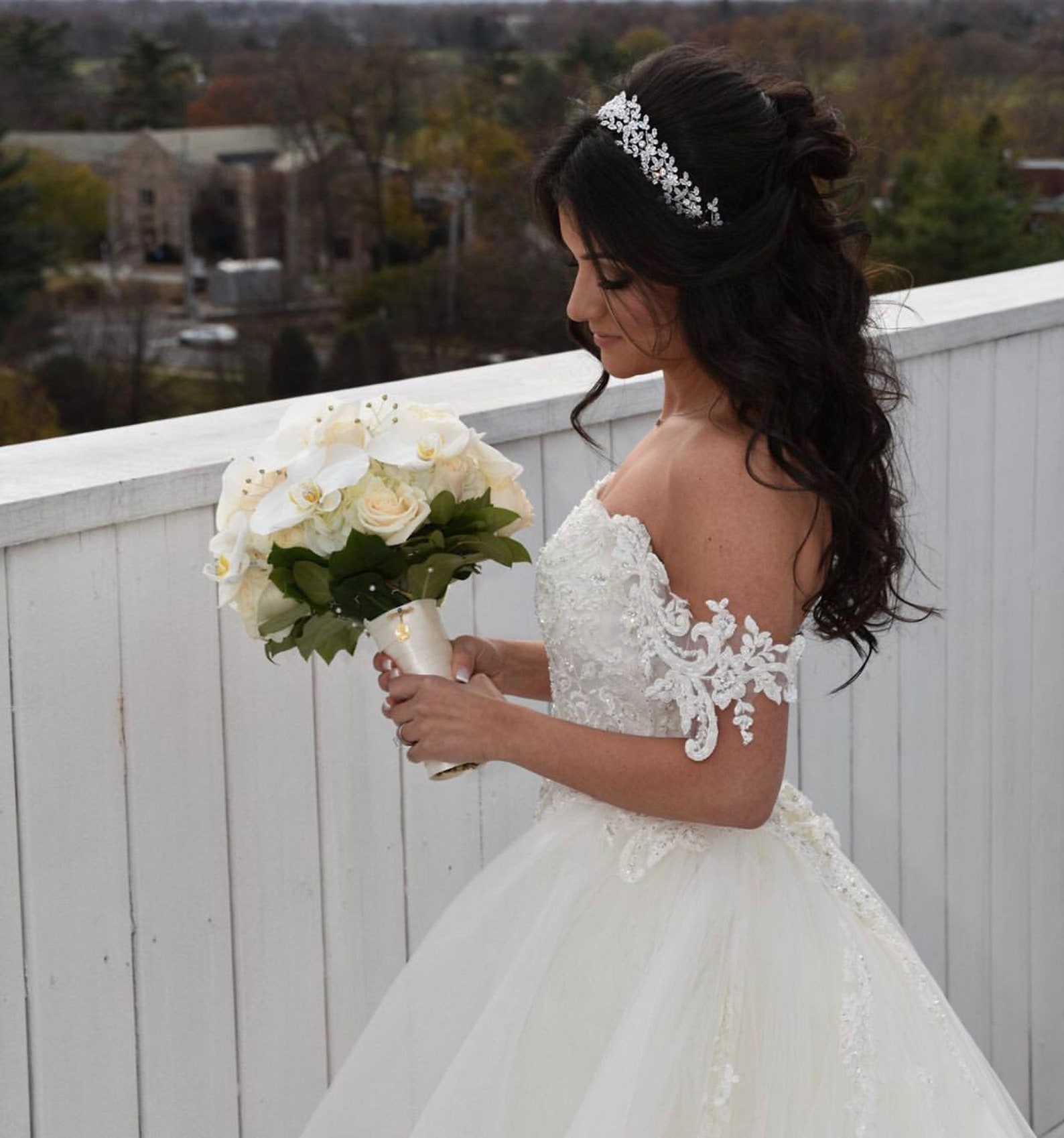 FIONA Bridal Headband, Swarovski Bridal Headband, Elegant Headband ...