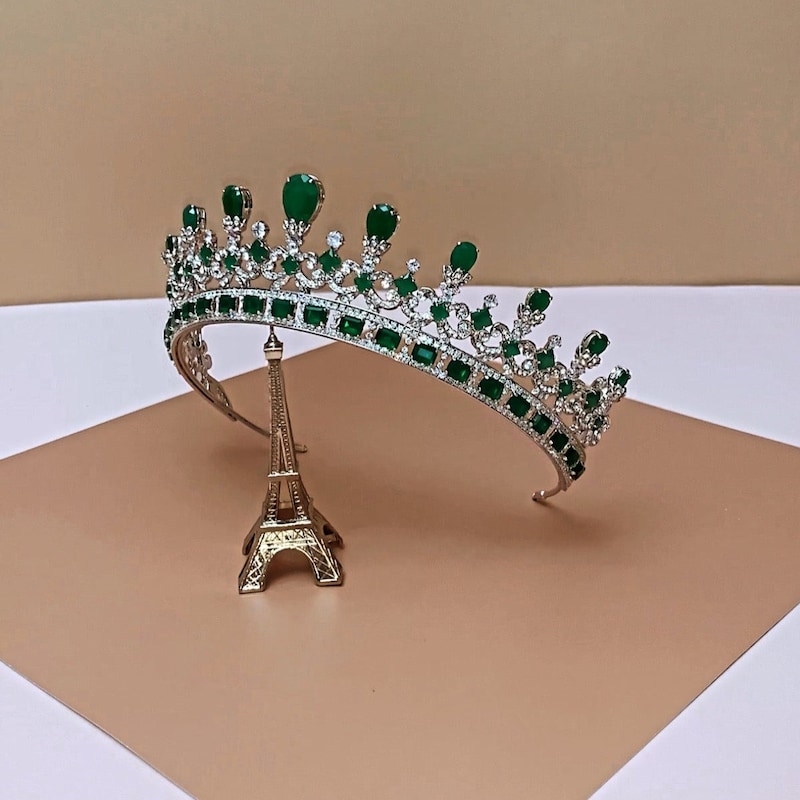 Emerald Tiara - Etsy