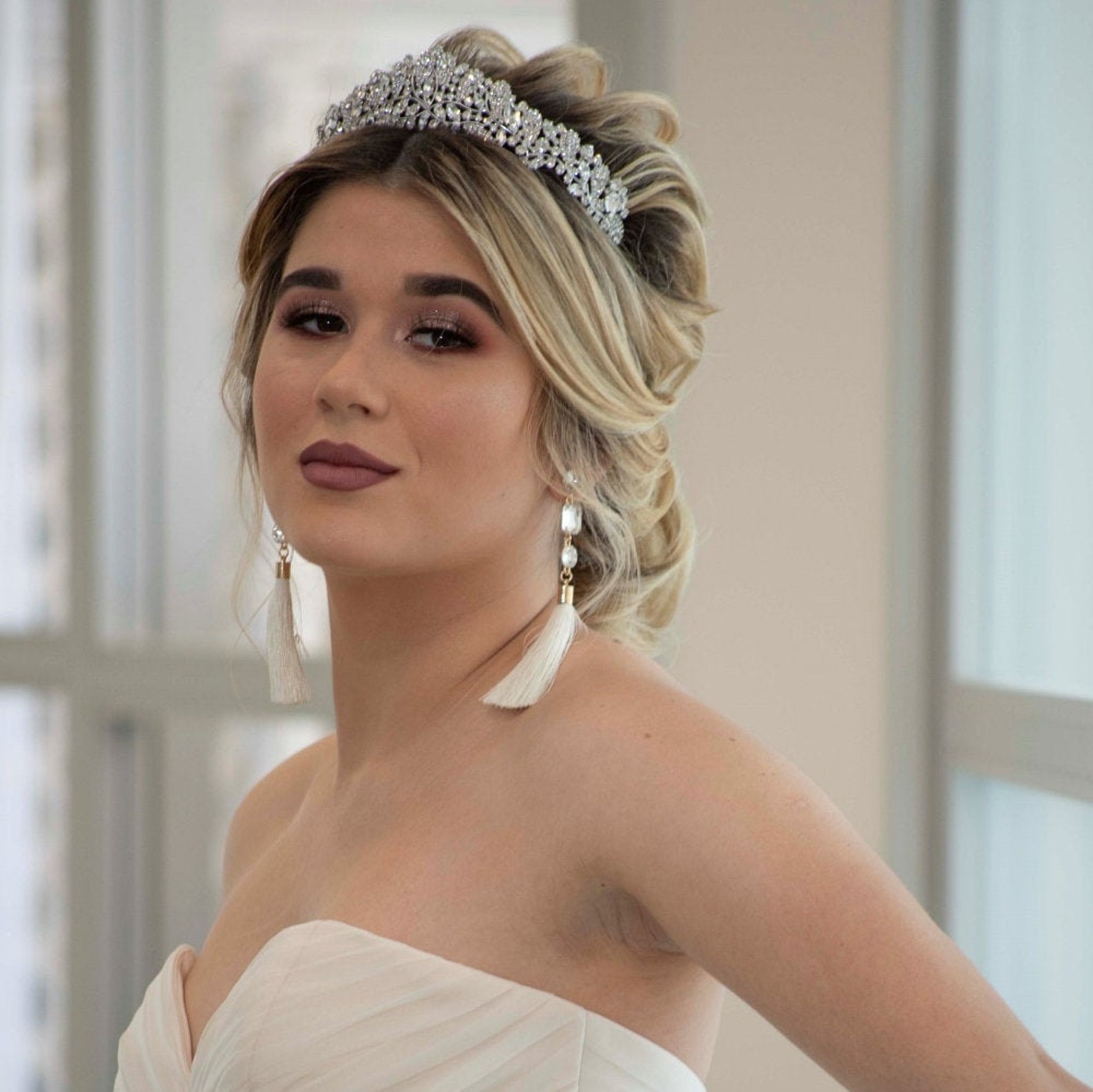 RAE CROWN. SWAROVSKI Princess Bridal Crown Small This is a - Etsy