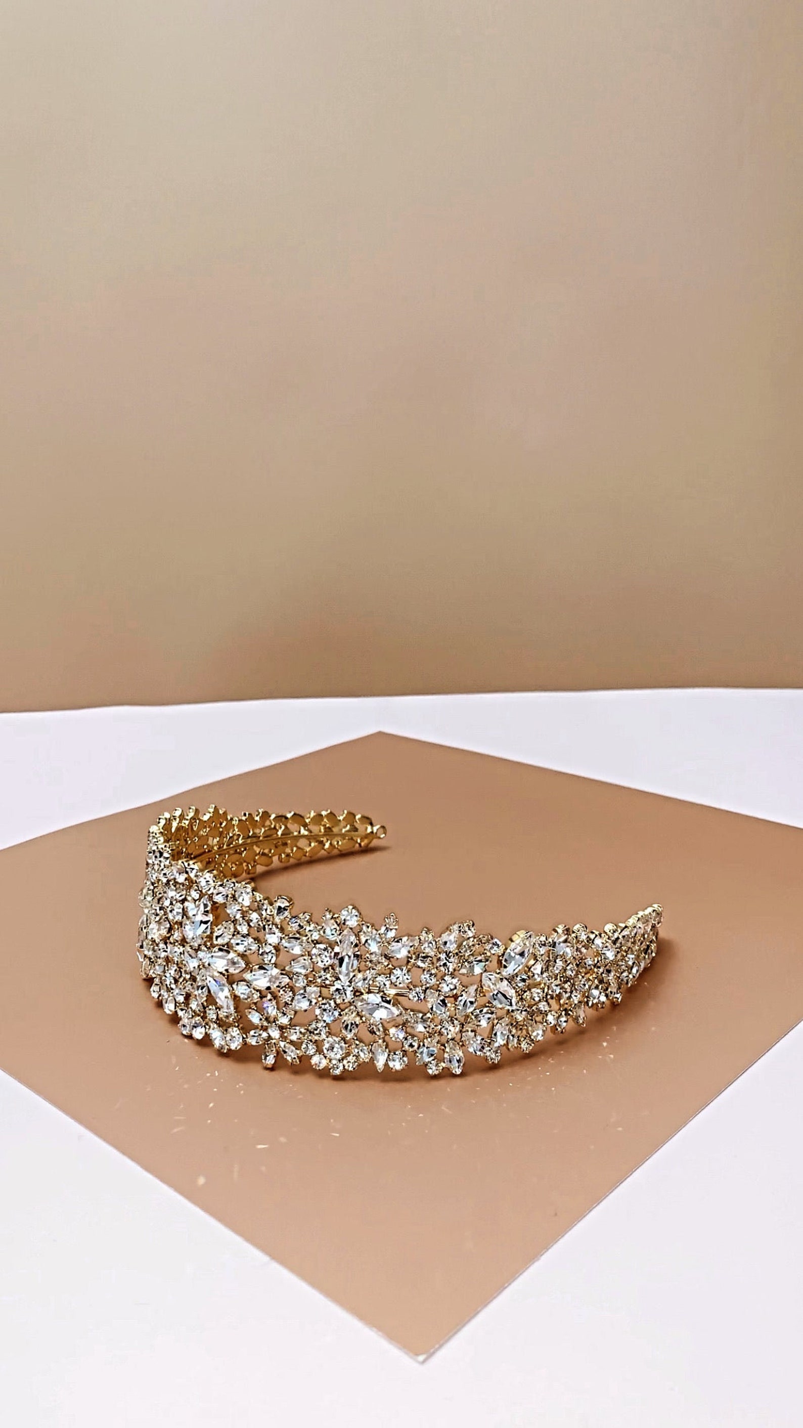 Bridal Headpiece Bridal Headband Swarovski Bridal Headband Elegant