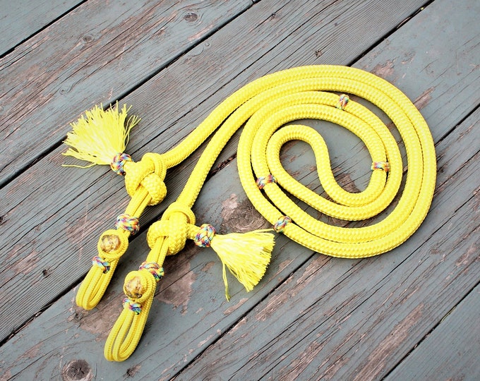 Hybrid Loop Reins 23 Colors Yacht Rope 9/16 & 1/2 Quick Change Slobber ...