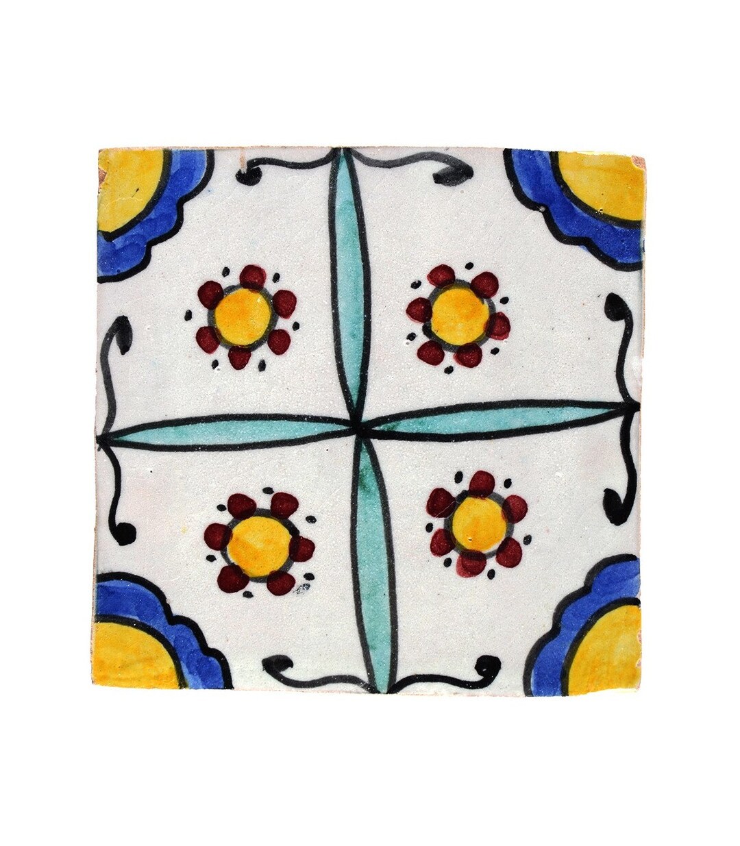 Andalusian Tile 10 Cm Handmade Model 25azulejo-025 - Etsy