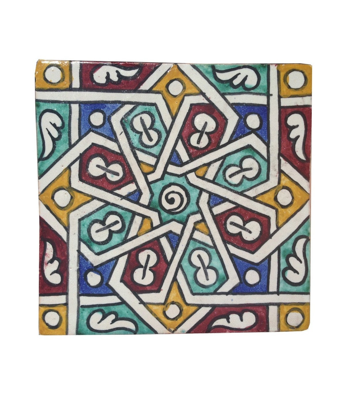 Azulejo Andalusí 10 cm Artesanal Modelo 13azulejo-013 - Etsy España