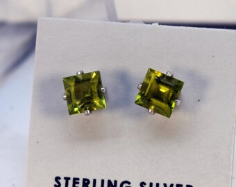 Princess Cut Peridot - Etsy