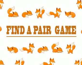 Find the Pair Game - Etsy