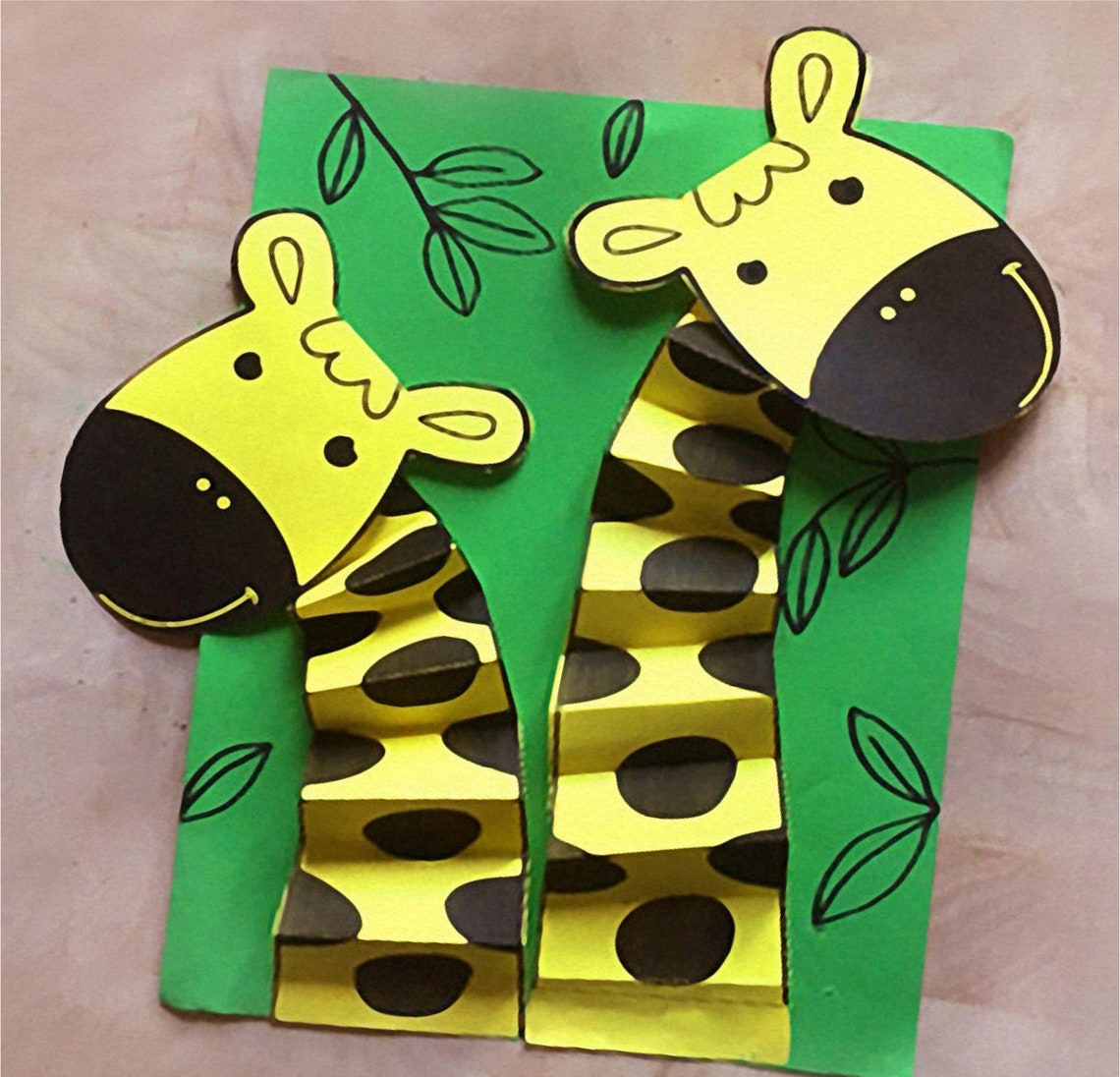 Printable Crafts for Kids Make a Giraffe Craft Cut and Paste - Etsy