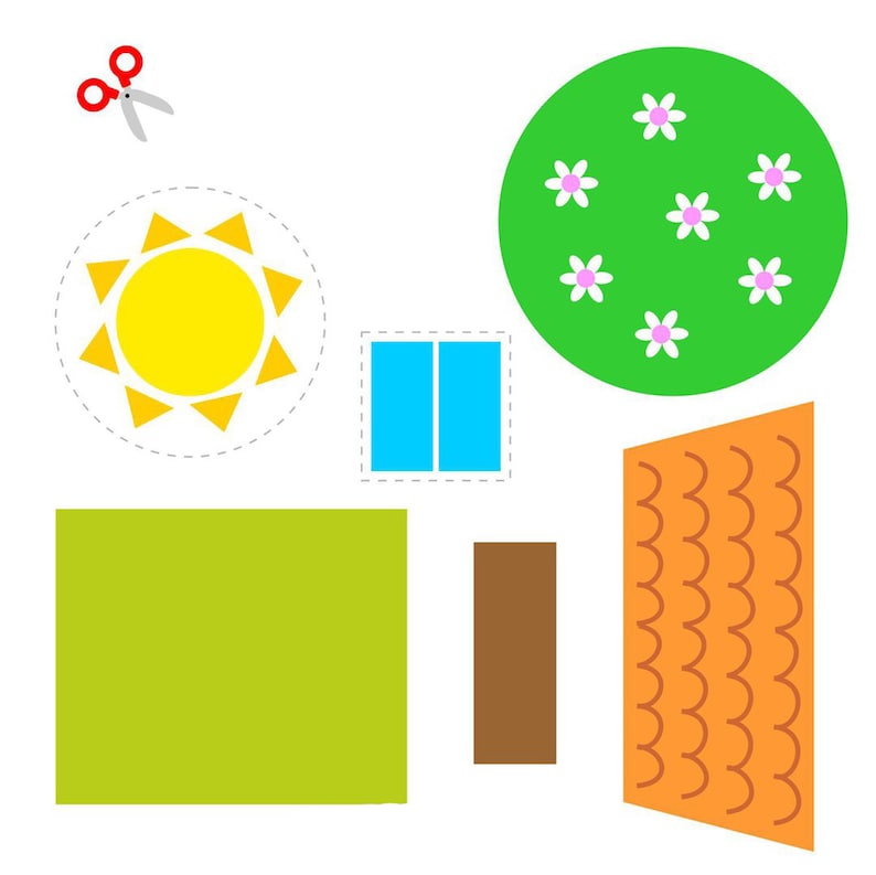 Printable Crafts for Kids Cut and Paste Crafts Home School - Etsy