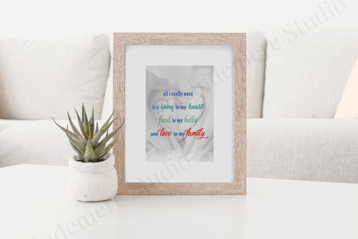 All I Really Need - Raffi Song Lyrics - Digital Download - Print at ...