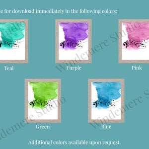 Purple Bass Clef - Music Notes - Watercolor - Digital Download - Print ...