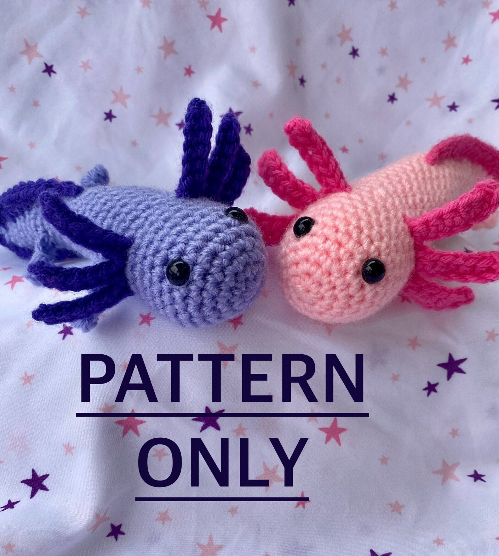 Axolotl Crochet Pattern, Plush Axolotl, Pattern - Etsy