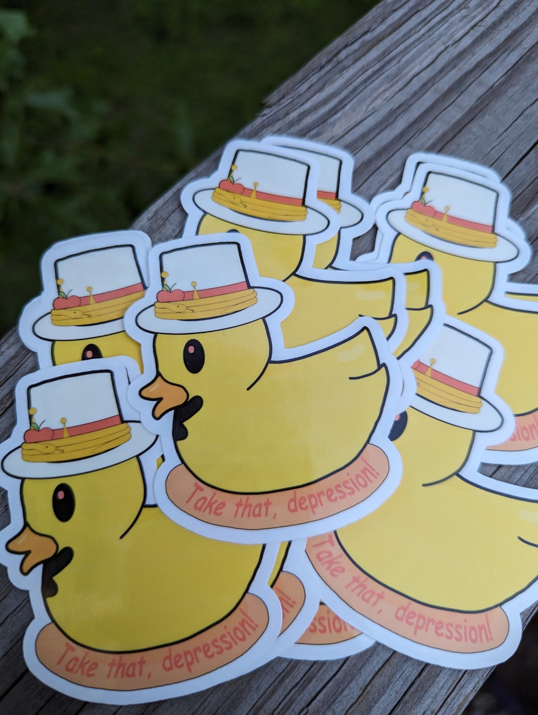 Depression Duck Sticker - Etsy