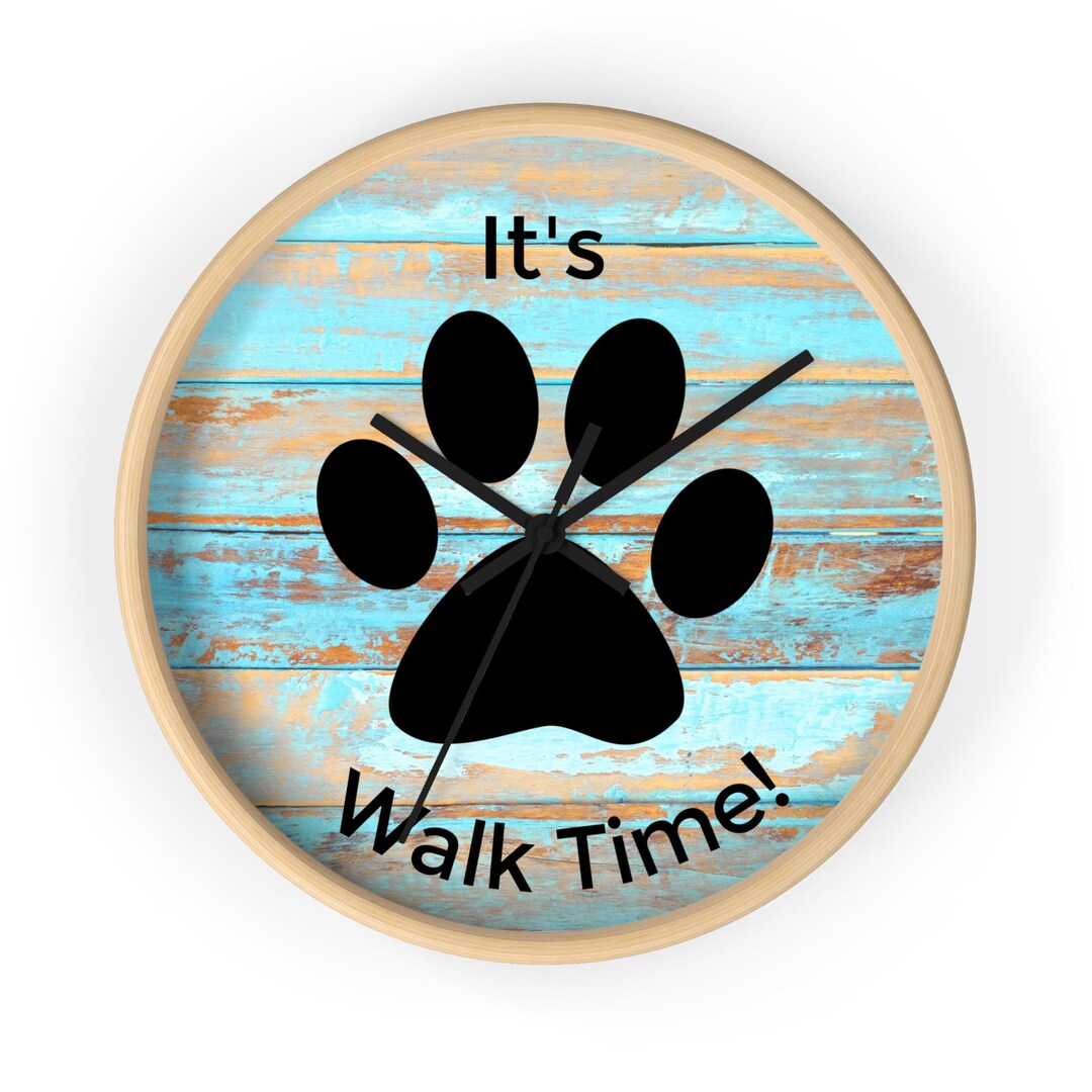 Walk Time! Wall Clock - Etsy