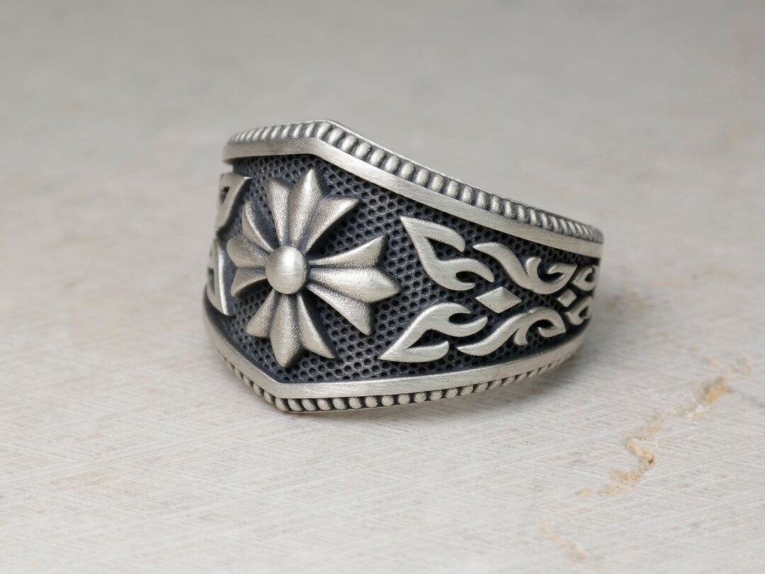 Fleury Cross Ring, Christianity Symbol Jewelry, Fleur De Lis, Gift for ...