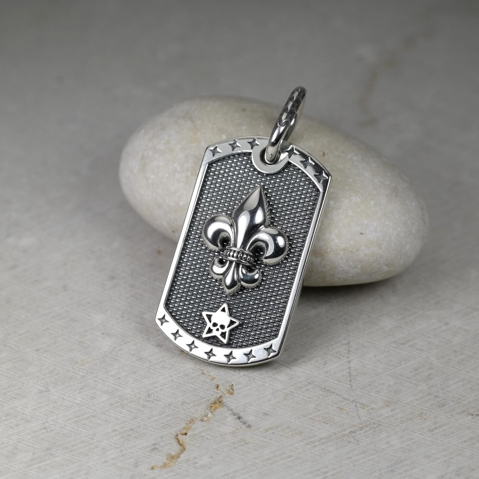 Fleur De Lis Pin, Heraldic Lily Brooch, Medieval Scout Pin, Sterling ...
