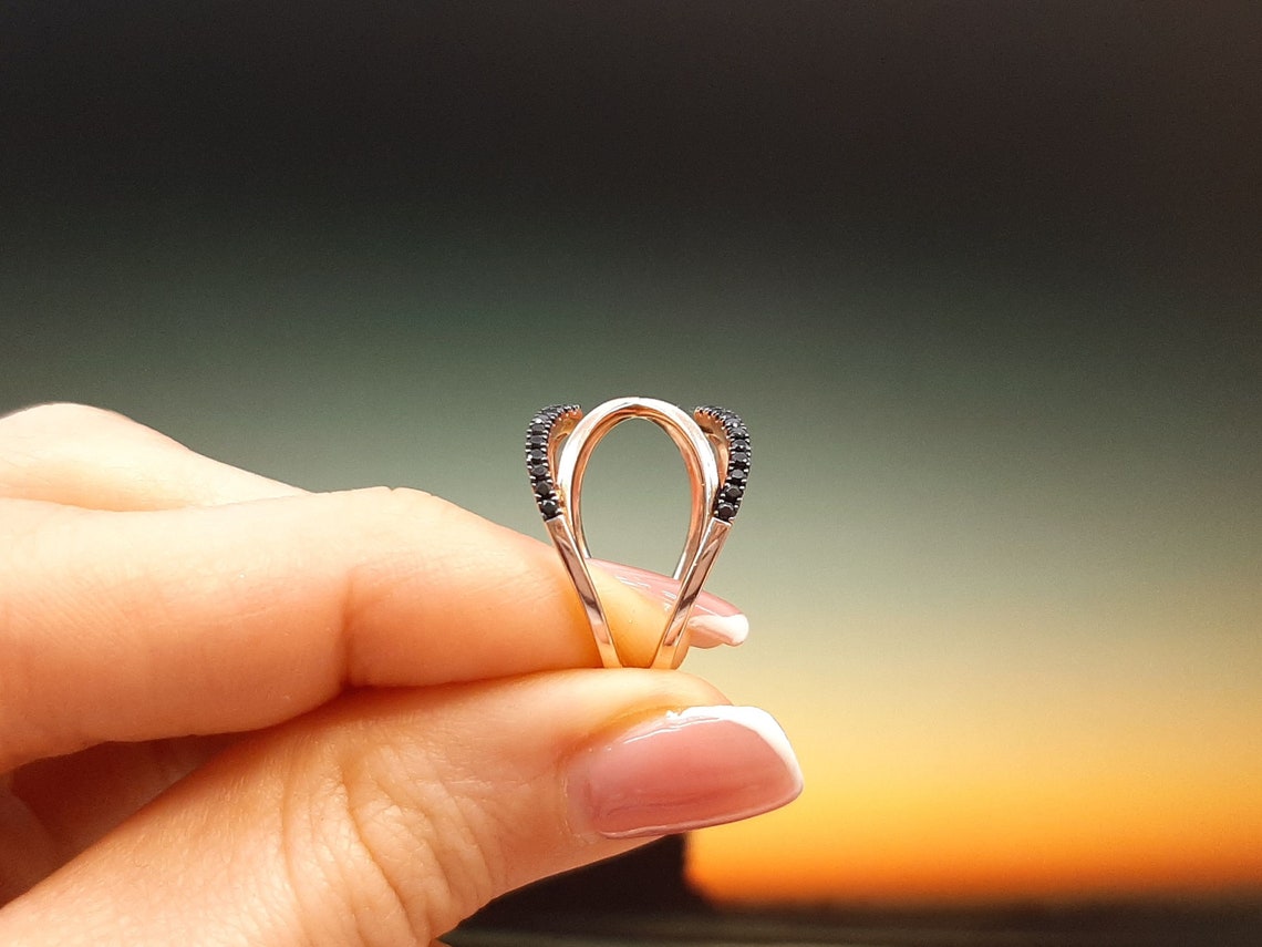 Gold X Ring Criss Cross Ring Thin Gold Ring X Ring Rose | Etsy