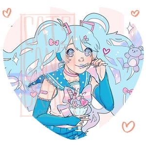 Miku Trans Rights Heart Button | Etsy