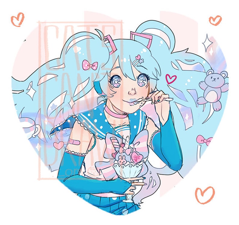 Miku Trans Rights Heart Button - Etsy