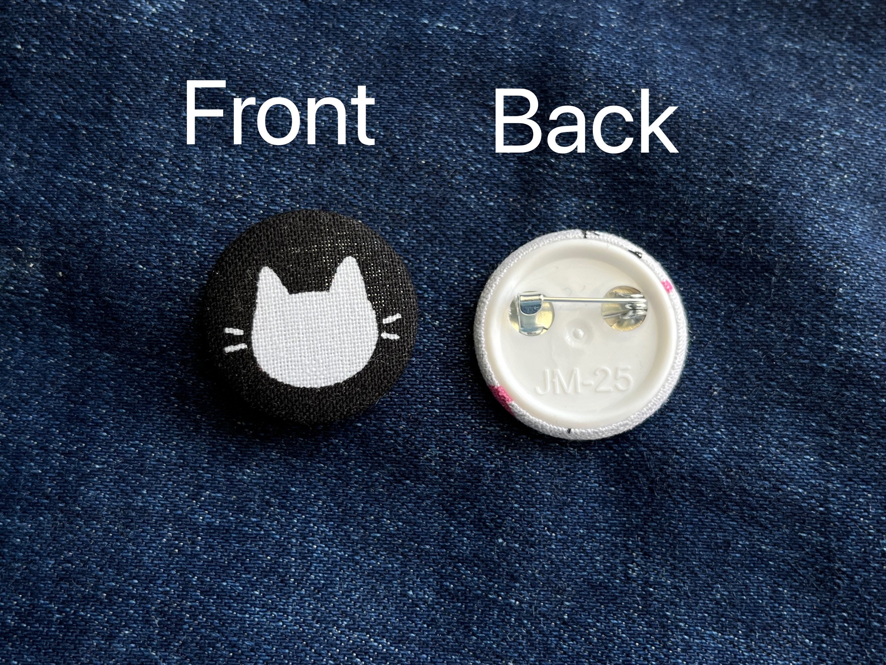 Set of 5, Fabric Button, Paw Print, Cats Vet Tech, National Vet Tech ...