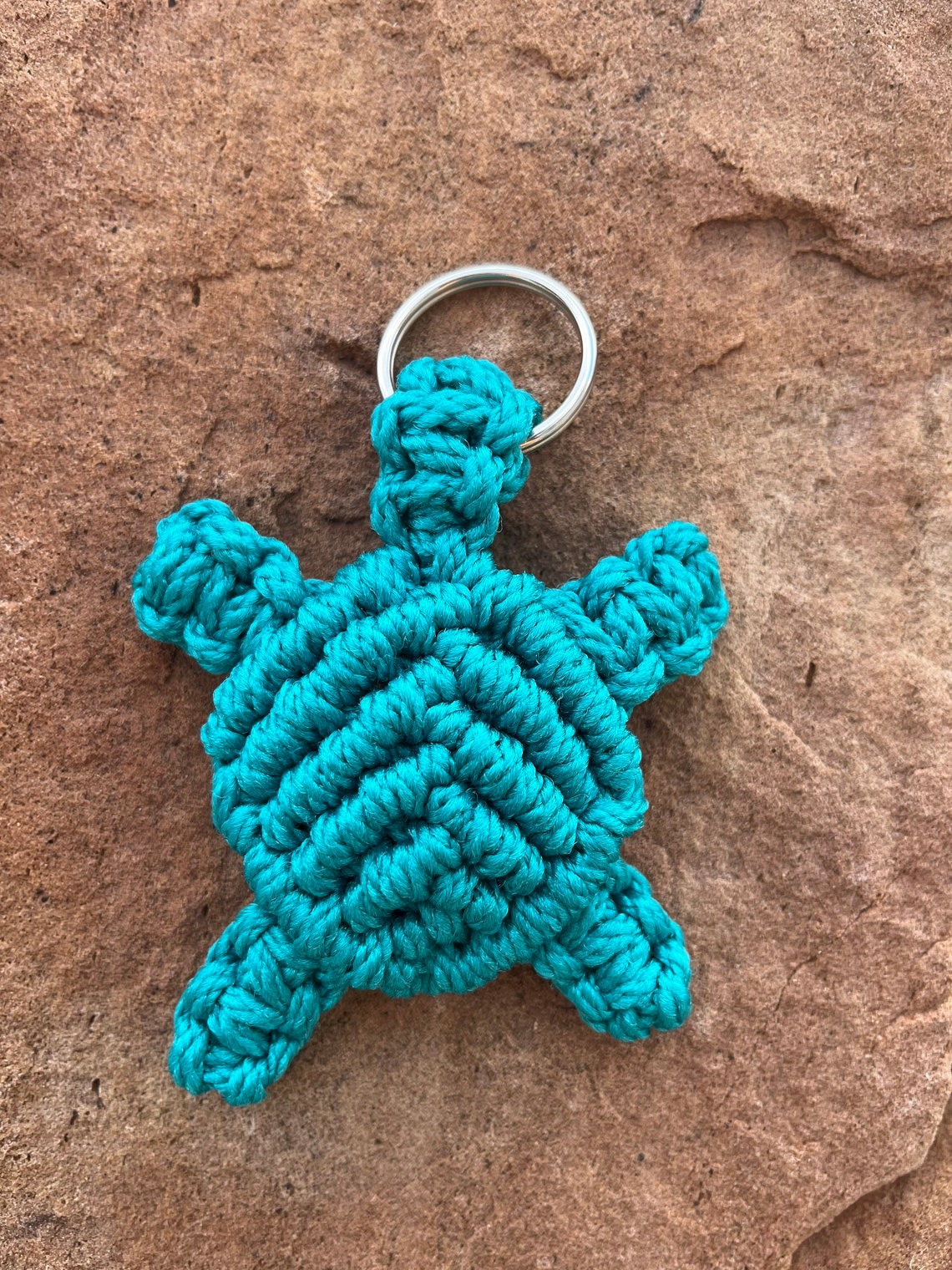 Macrame Turtle Keychain, Comes With Lobster Clips, Macrame Gifts ...