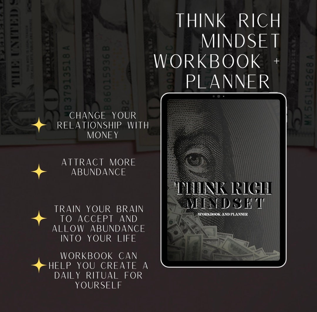 Think Rich Mindset • Digital Workbook • Money Manifestation Workbook ...
