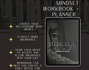 Think Rich Mindset • Digital Workbook • Money Manifestation Workbook ...