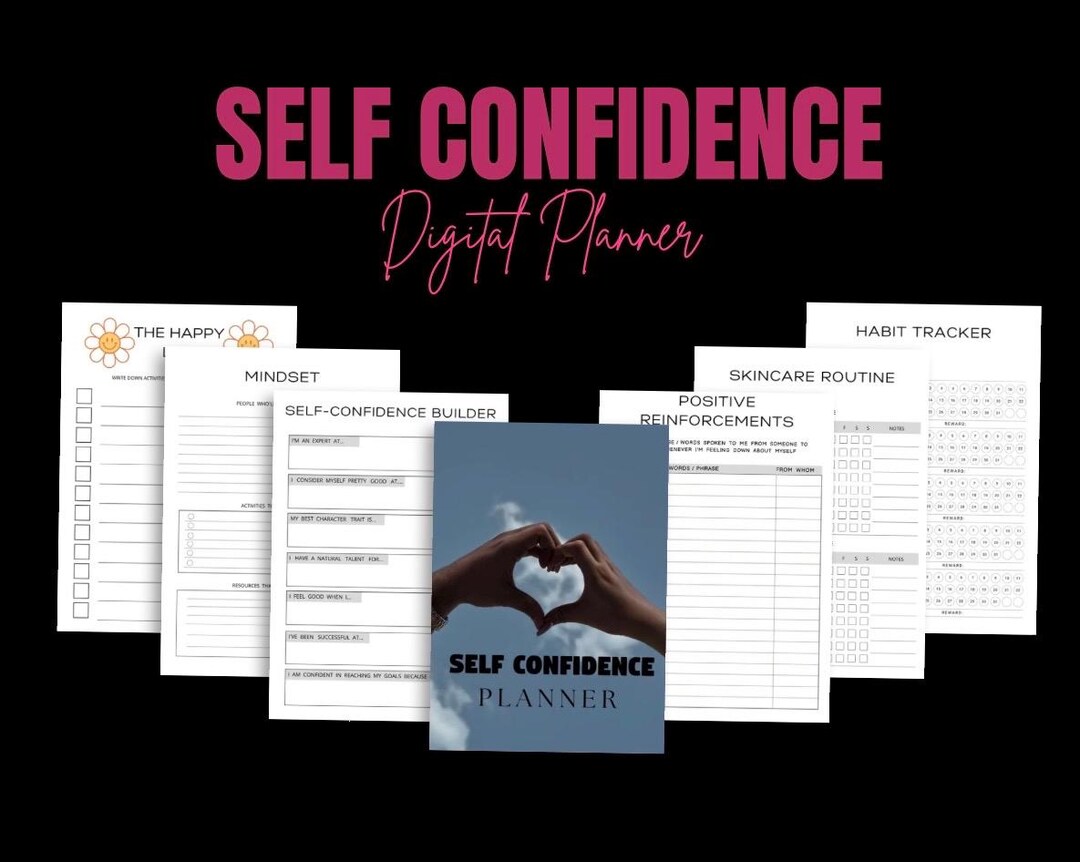 Digital Planner, Self Confidence Boost, Personal Development Printable ...