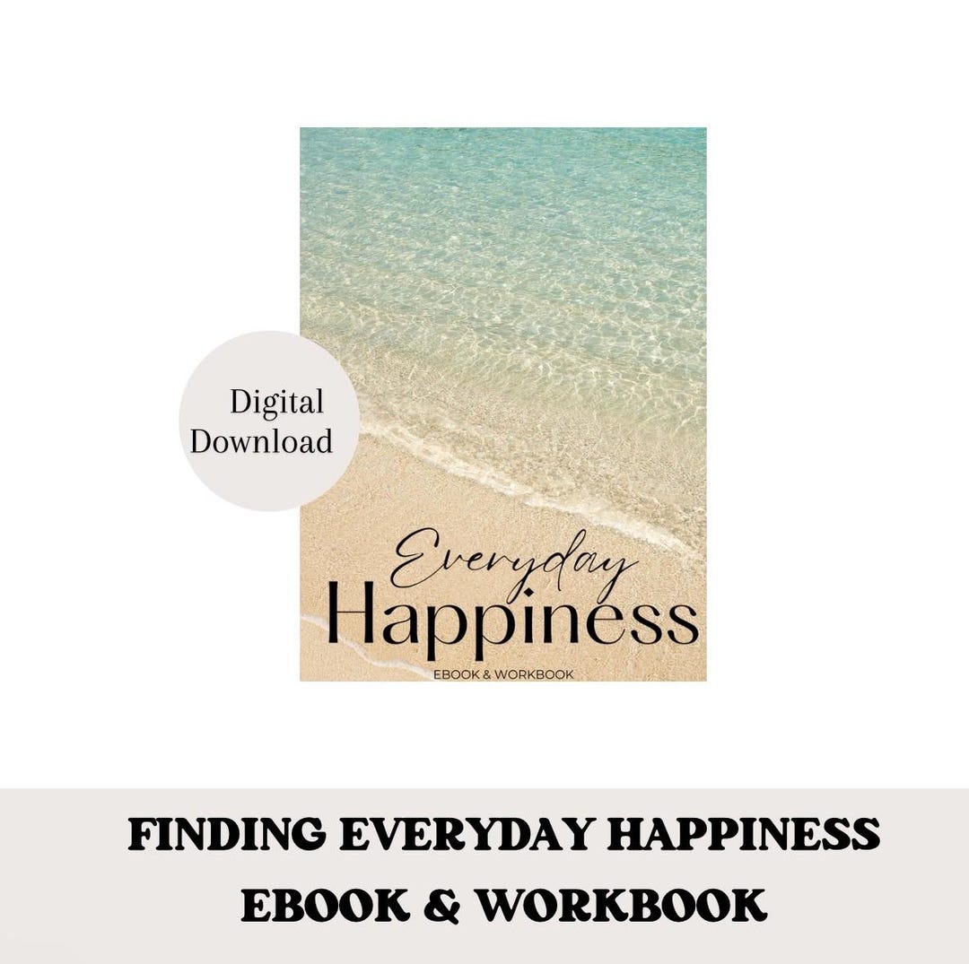 Finding Your Happiness Ebook and Workbook, Self-discovery Guide for ...