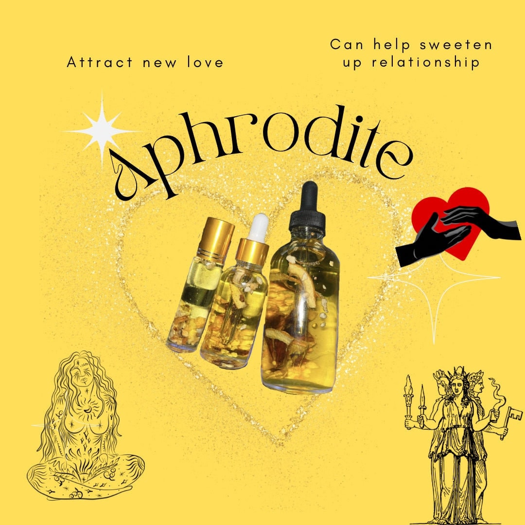Aphrodite Oil Attraction Oil Relationship Oil Success Oil Intention Oils Conjure Oil Magical Oil ...