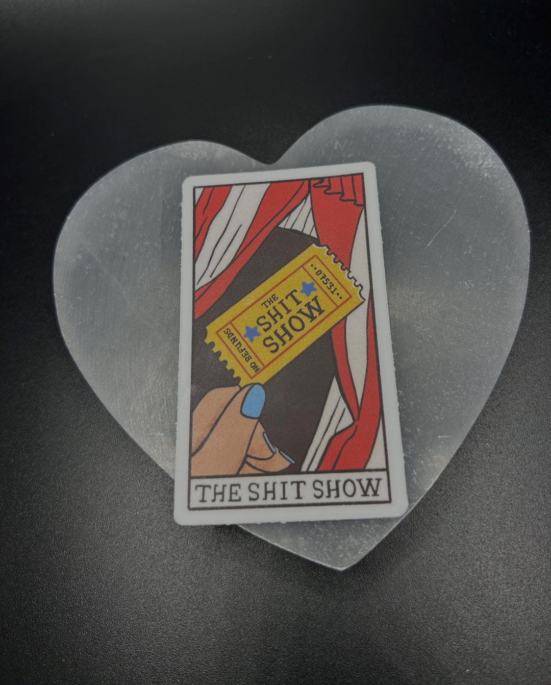 The Shit Show Sticker, Funny Waterproof Vinyl Sticker, Sarcastic Humor ...