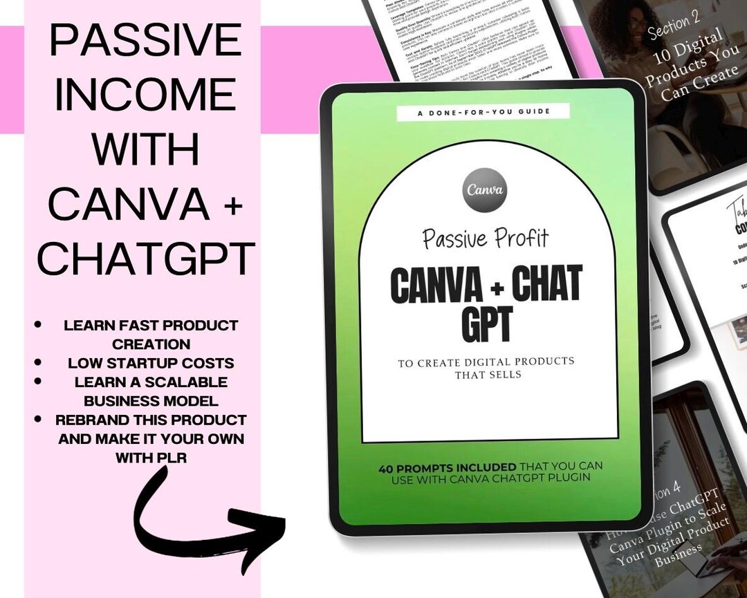 Passive Income Guide: Make Money With Chatgpt and Canva, Step-by-step ...