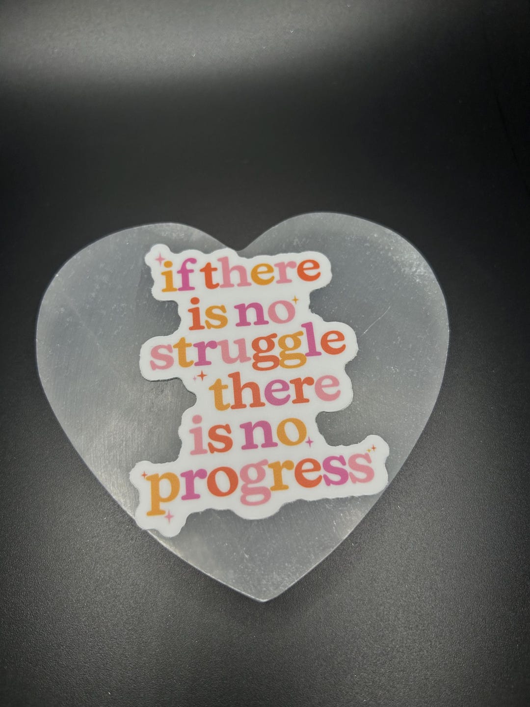 If There’s No Struggle, There’s No Progress Motivational Sticker ...