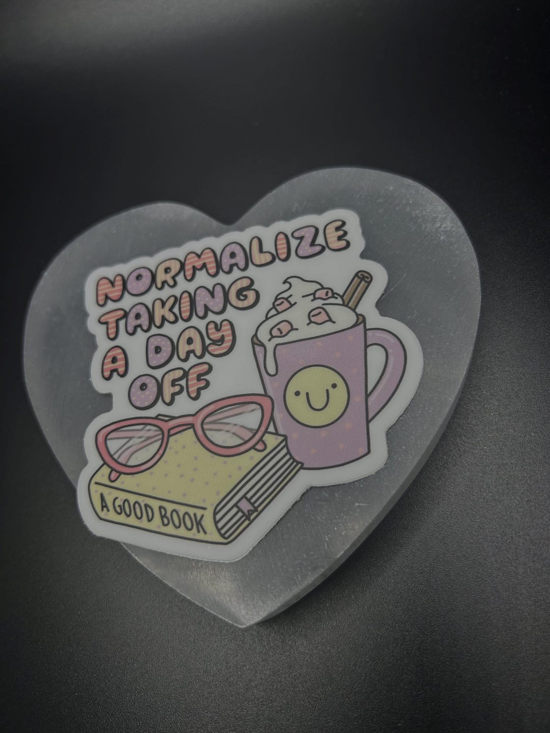 Mental Health Awareness Decal, Normalize Taking a Day off Sticker, Self-care Sticker for Laptop ...