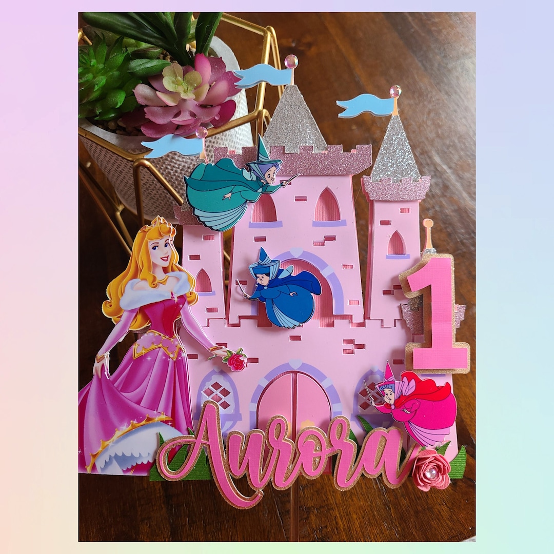 Princess Aurora, Sleeping Beauty Caketopper With Fairy Godmothers - Etsy