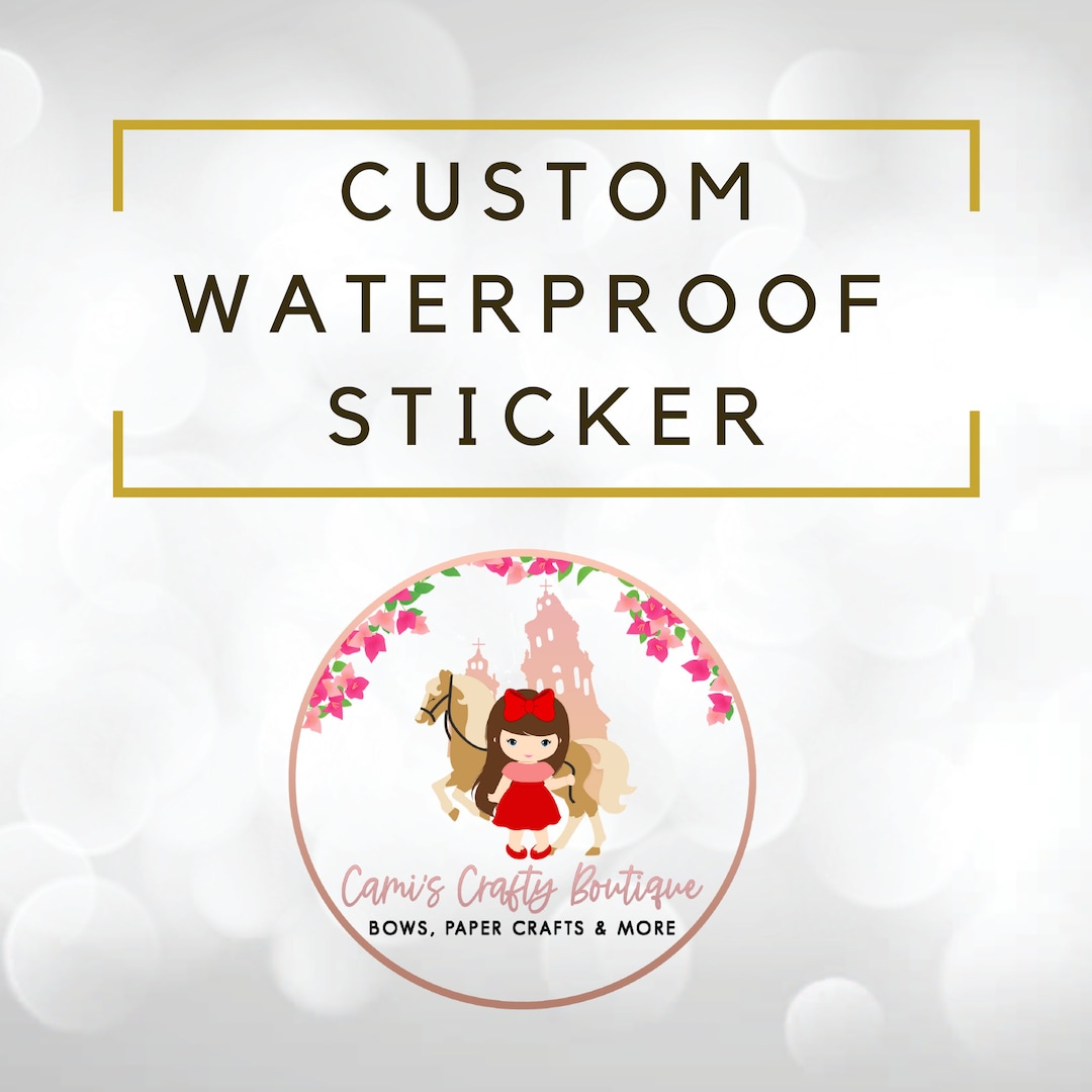 Custom Waterproof Sticker - Etsy
