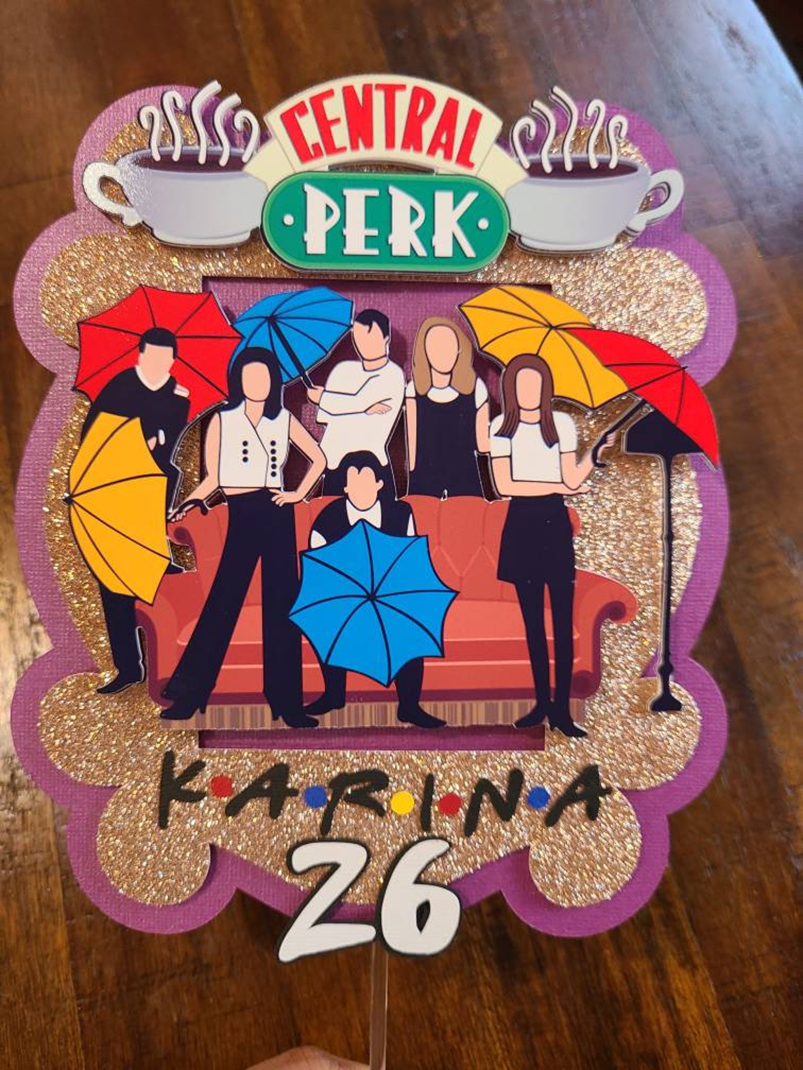 Friends Inspired Cake Topper Friends TV Show | Etsy