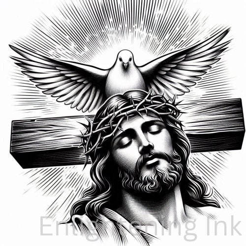 White Ink Tattoos Holy Spirit