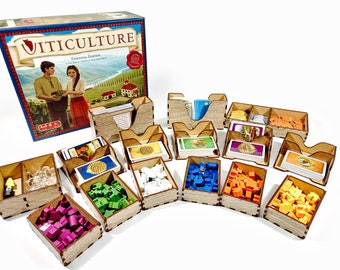 Viticulture essential Edition Board Game Insert Trays. Tuscany Expansion, Vertical Storage of ...