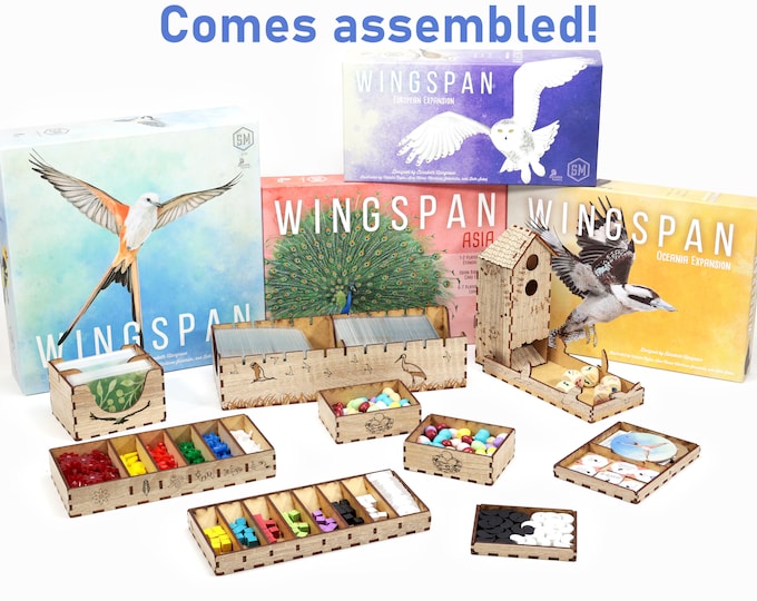 Wingspan and Three Expansions Organizer and Dice Tower - Etsy