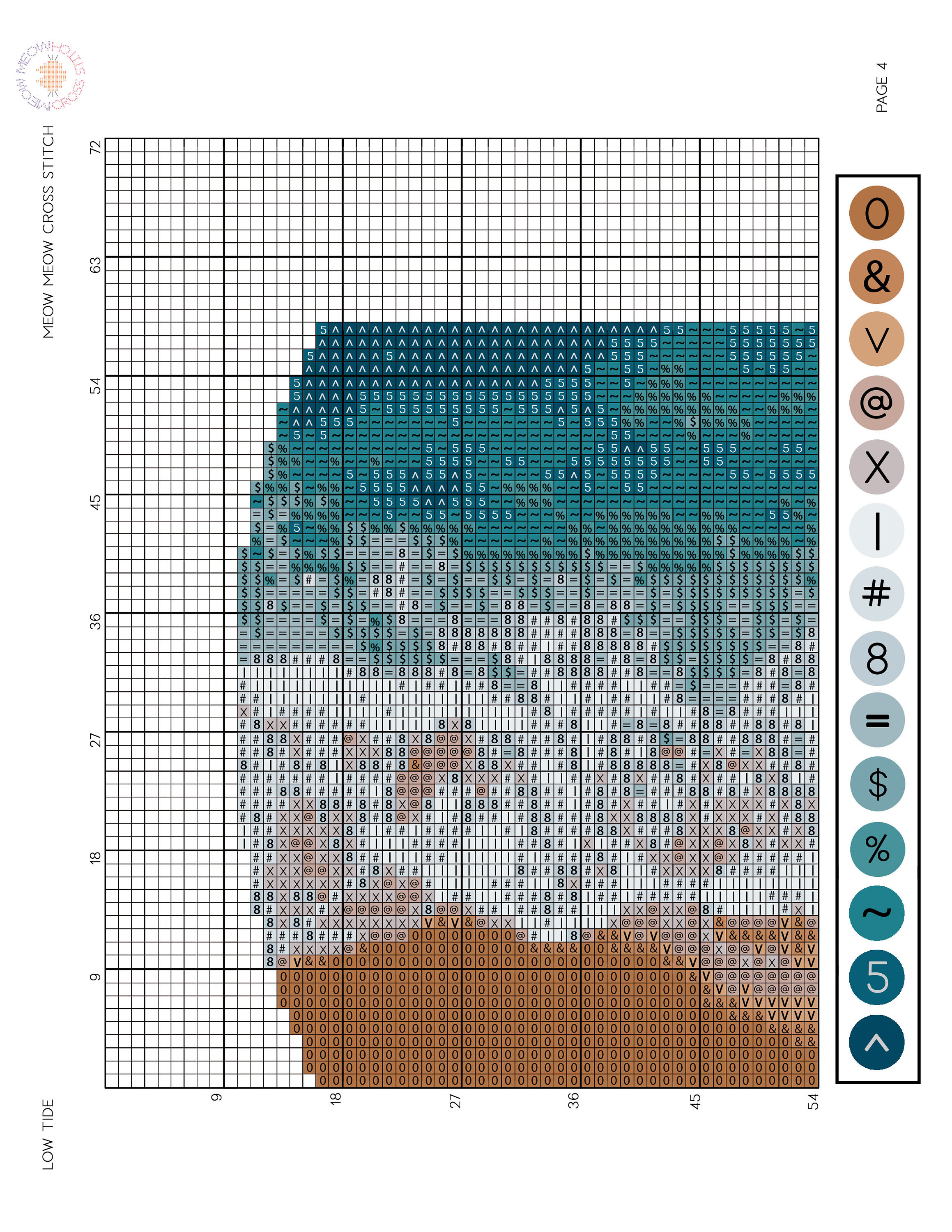 Low Tide Beach Cross Stitch Pattern - Etsy
